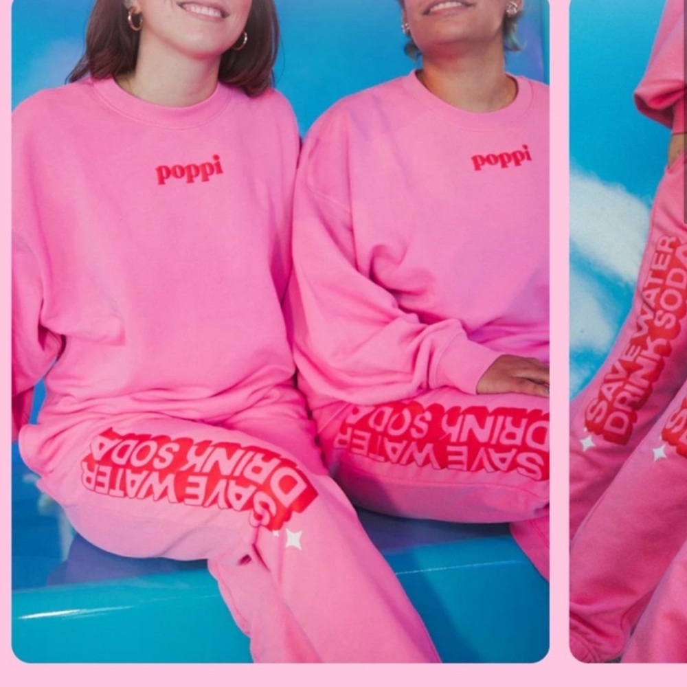 Poppi Limited Edition Birthday Suit Pink Sweatpants - Gem
